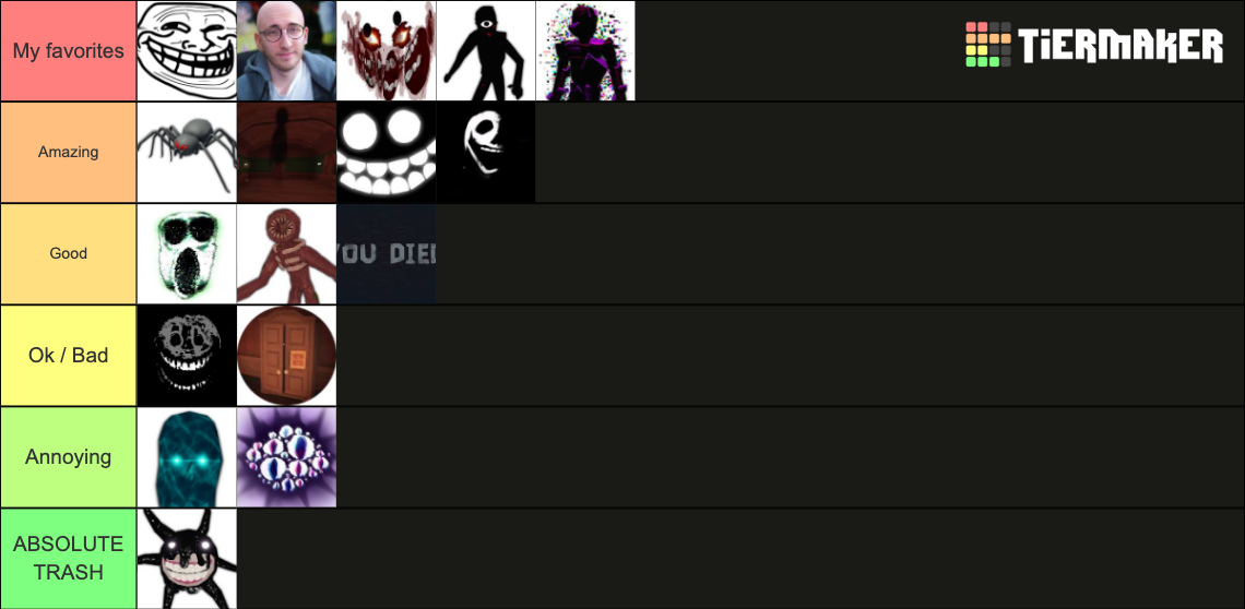 all doors monsters tierlist Tier List (Community Rankings) - TierMaker