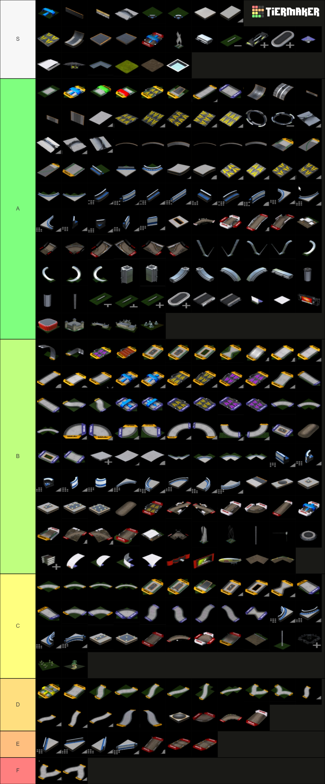 TMNF Blocks Tier List (Community Rankings) - TierMaker