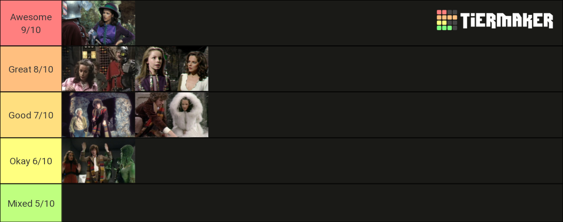 Doctor Who: Season 16 Tier List (Community Rankings) - TierMaker