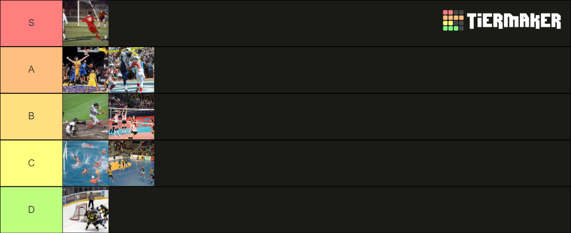 Traditional Sport Tierlist Tier List (Community Rankings) - TierMaker