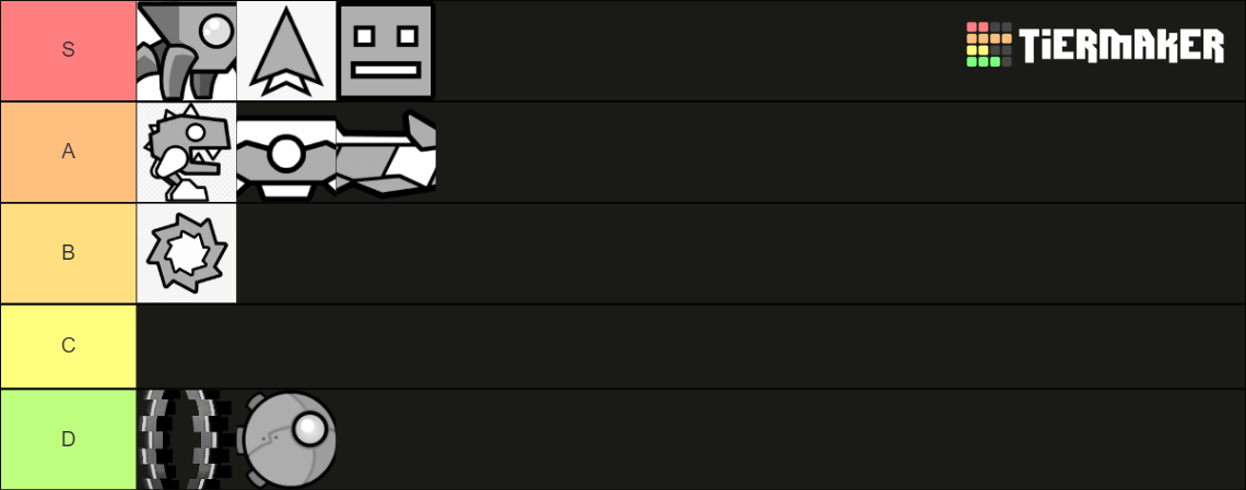 Geometry Dash Game Modes Tier List (Community Rankings) - TierMaker