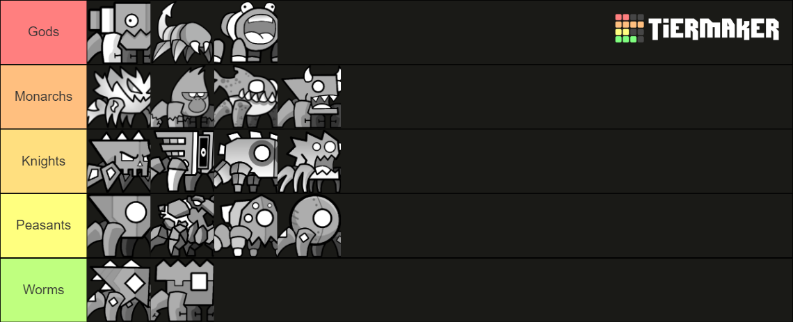 Geometry Dash Spiders Tier List (Community Rankings) - TierMaker