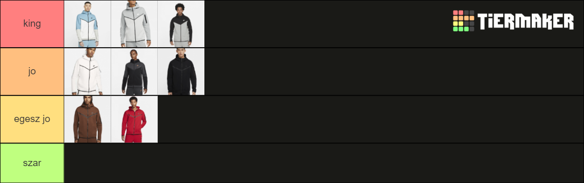 tech fleece Tier List (Community Rankings) - TierMaker