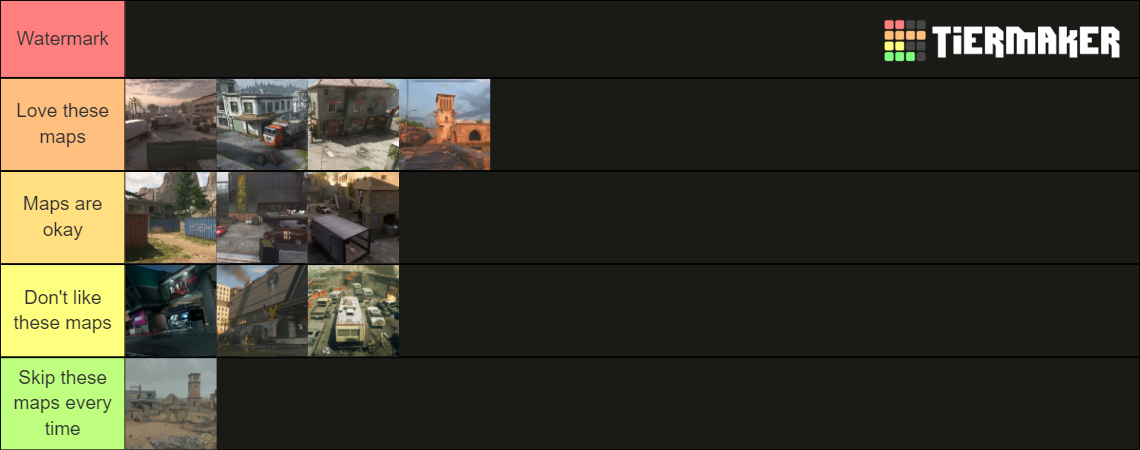 Modern Warfare II maps Tier List (Community Rankings) - TierMaker