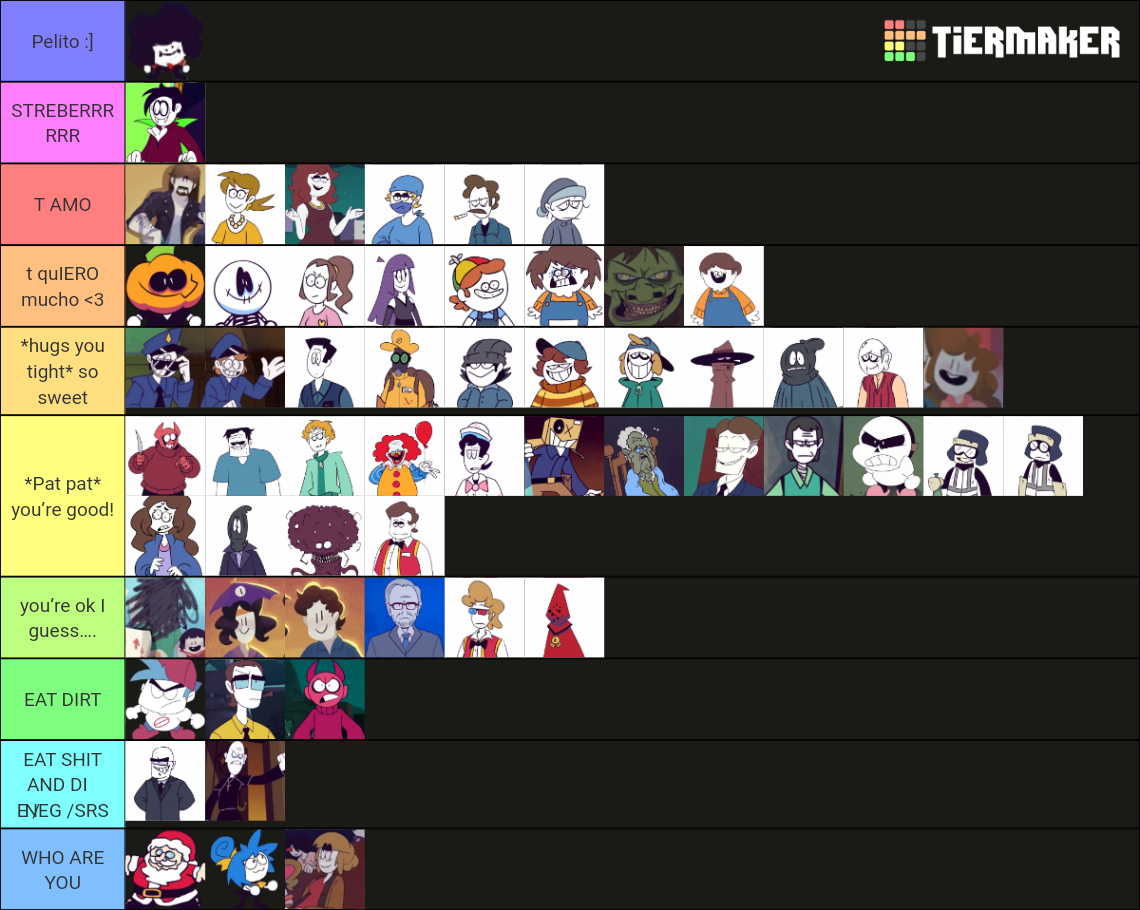 All Spooky Month People!! Tier List (Community Rankings) - TierMaker