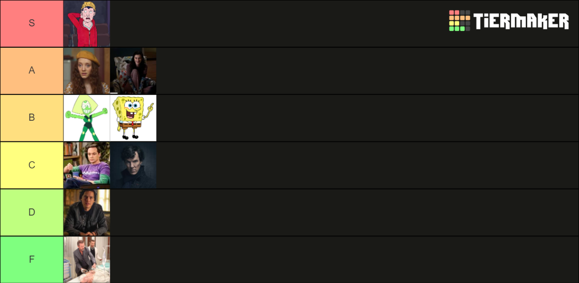 Asexualaromantic Characters In Mainstream Media Tier List Community Rankings Tiermaker