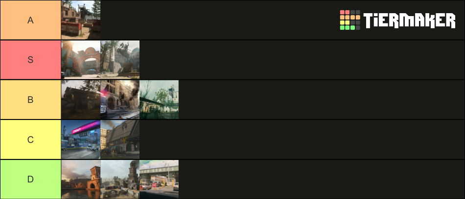 MWII Maps Tier List (Community Rankings) - TierMaker