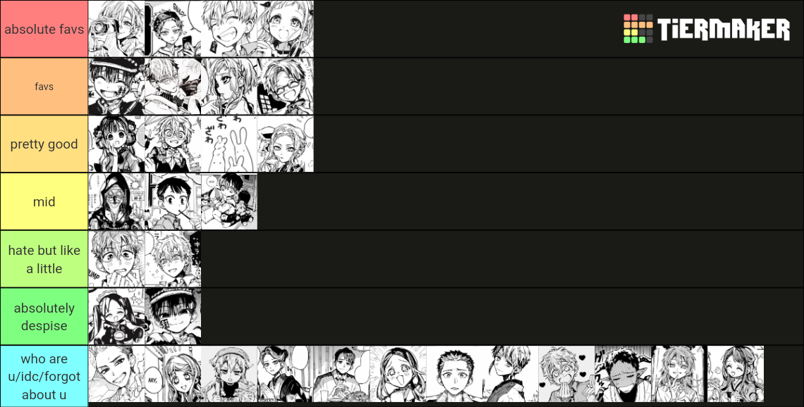 All TBHK Characters (updated) Tier List (Community Rankings) - TierMaker