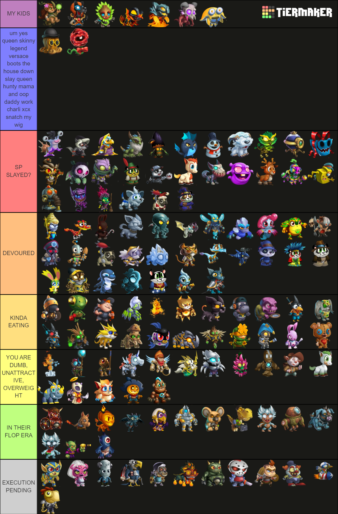 Monster Legends - Epic Monsters Tier List (Community Rankings) - TierMaker