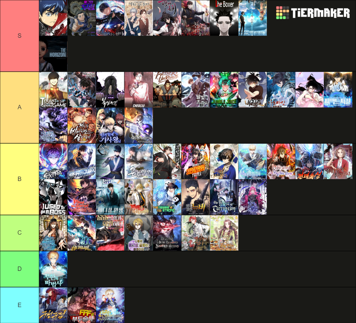 Manhwa for r/manhwa Tier List (Community Rankings) - TierMaker