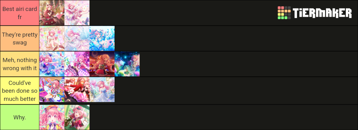 Airi cards Tier List (Community Rankings) - TierMaker