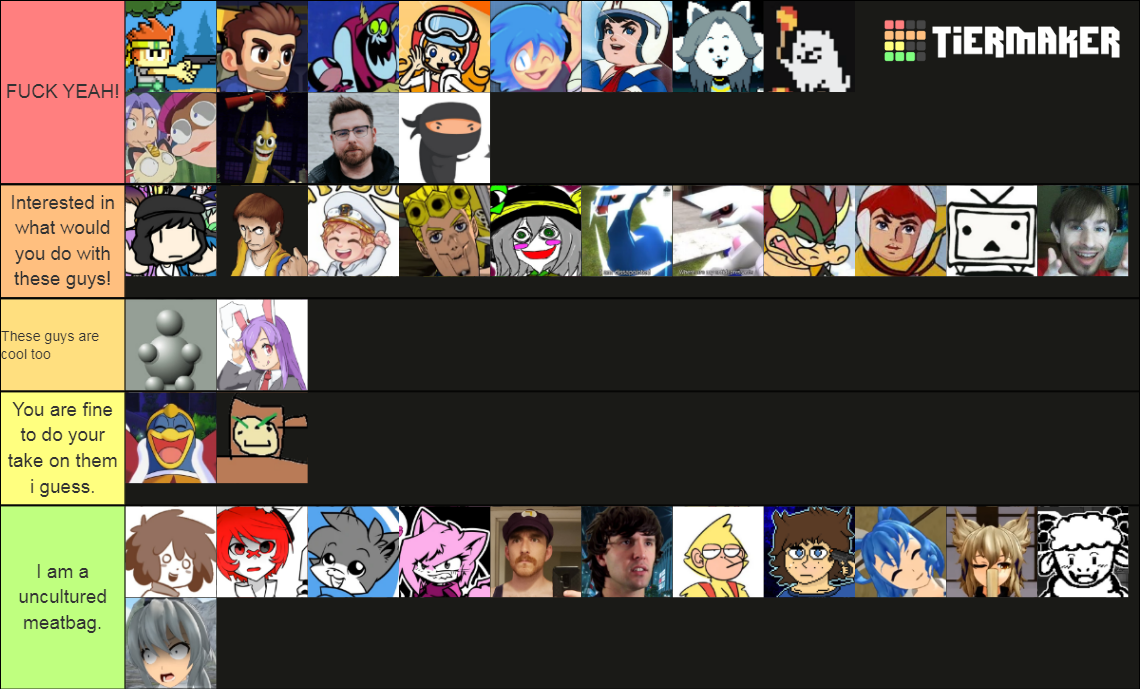 redacted scrapped and considered characters Tier List (Community ...