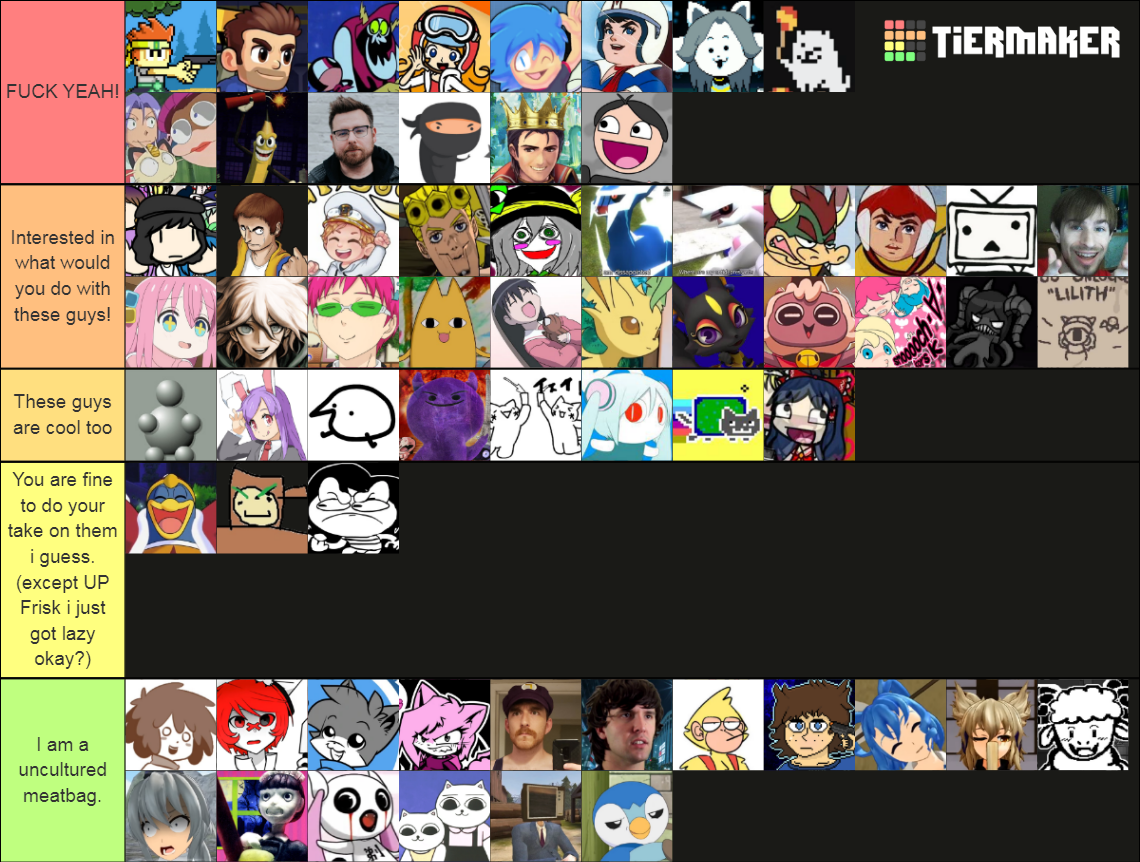 redacted scrapped and considered characters Tier List (Community ...