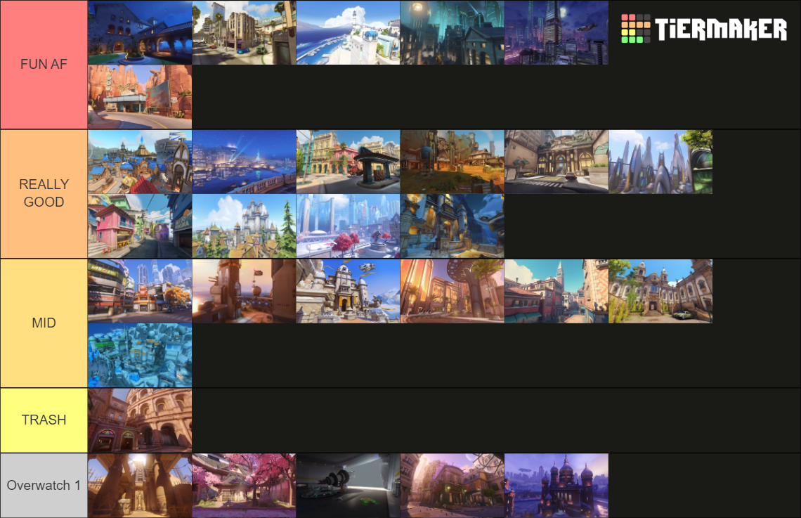 OW2 Maps (With Antarctic Peninsula) Tier List (Community Rankings ...