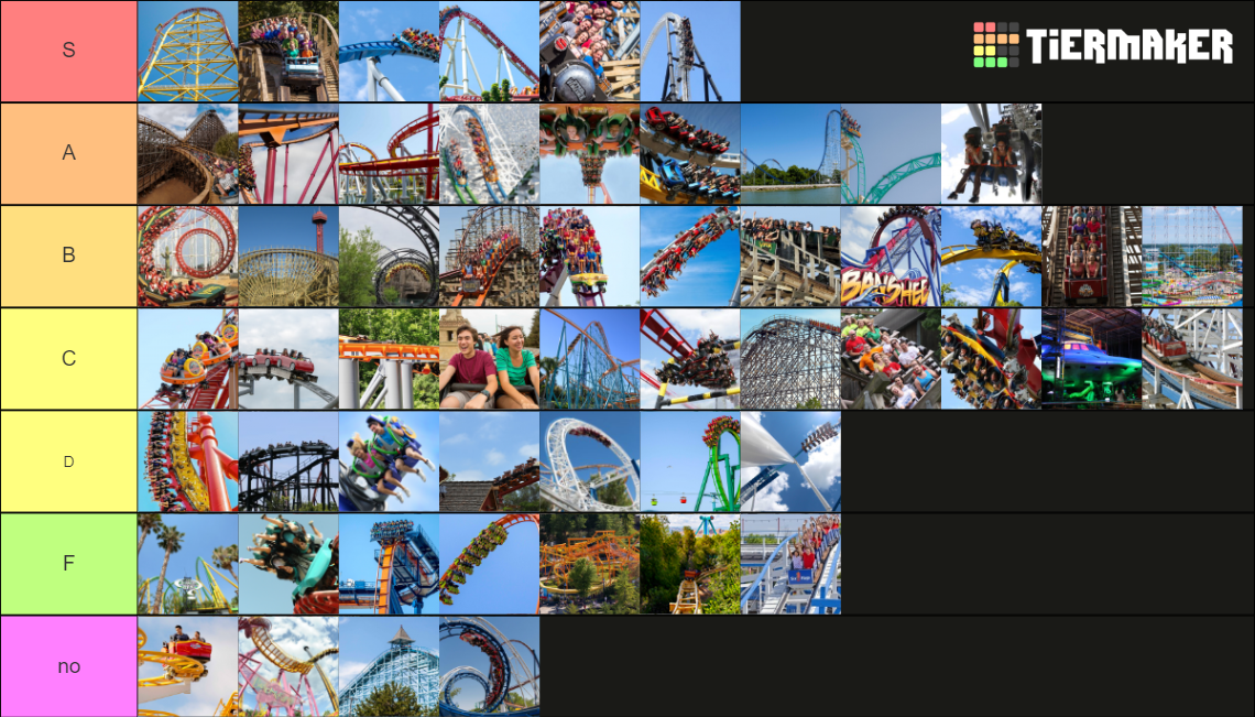 Coaster List Tier List (Community Rankings) - TierMaker