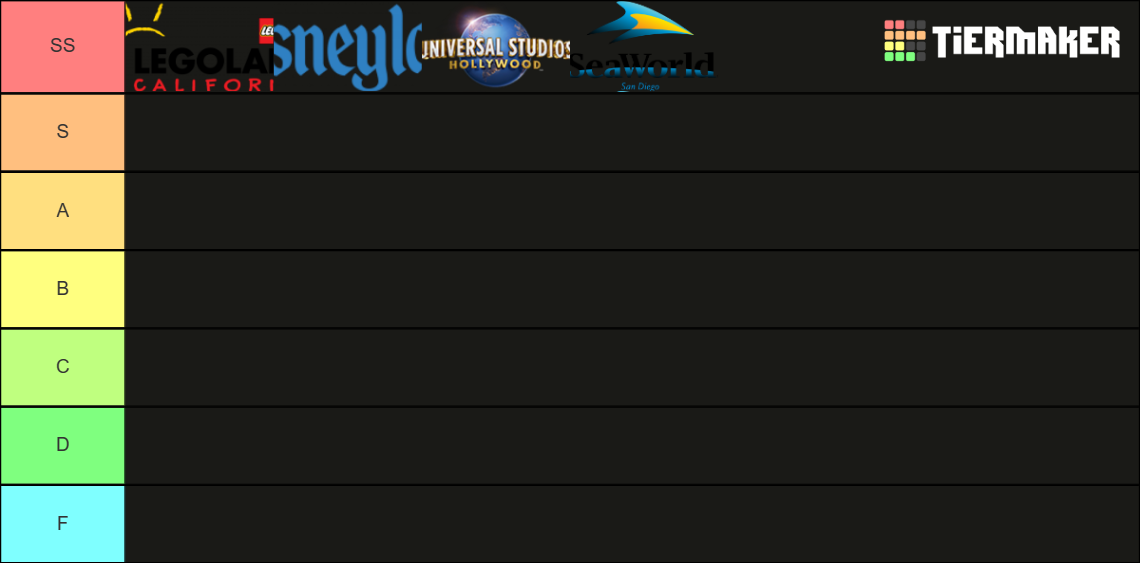 Theme Parks Tier List (Community Rankings) - TierMaker