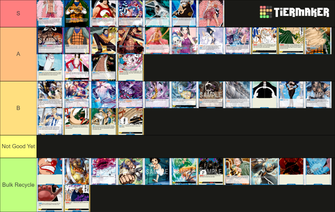 OP01 Blue Tierlist Tier List (Community Rankings) - TierMaker