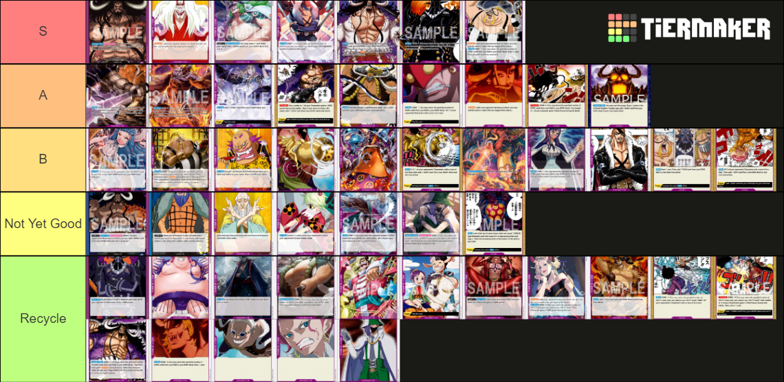 OP01 Purple Color Set Tier List (Community Rankings) - TierMaker