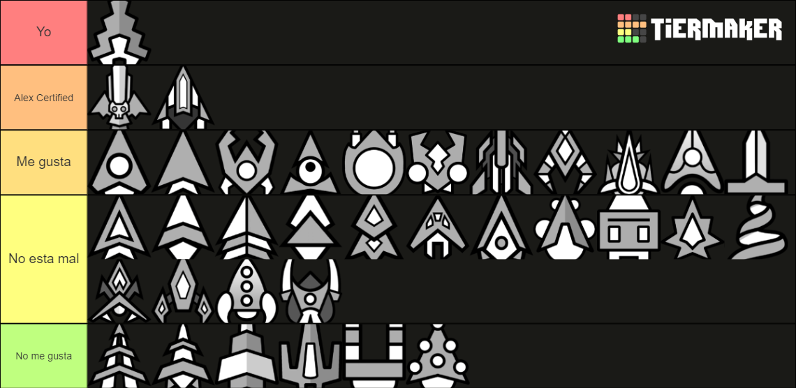 Geometry Dash Waves Tier List (Community Rankings) - TierMaker