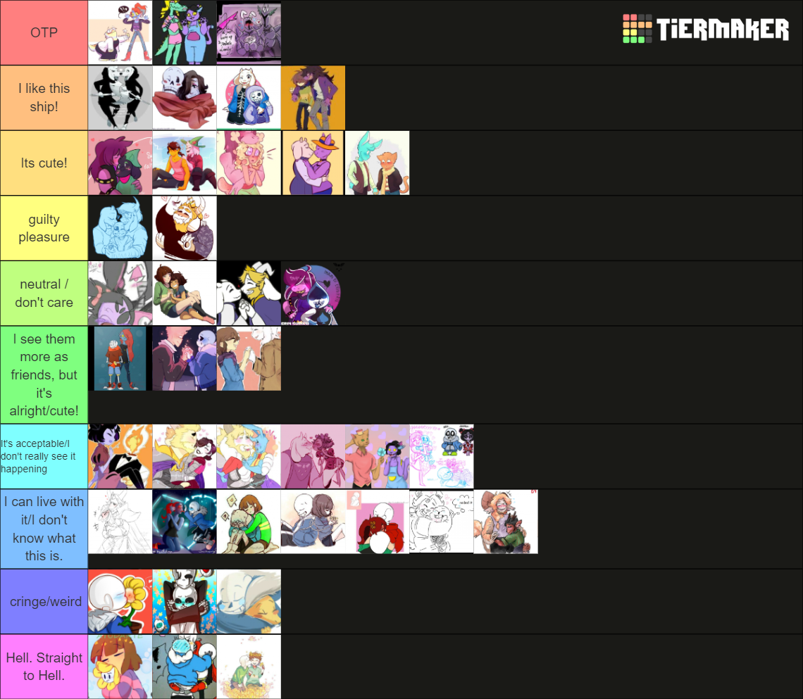 undertale ships (most complete/ no aus included) Tier List (Community ...