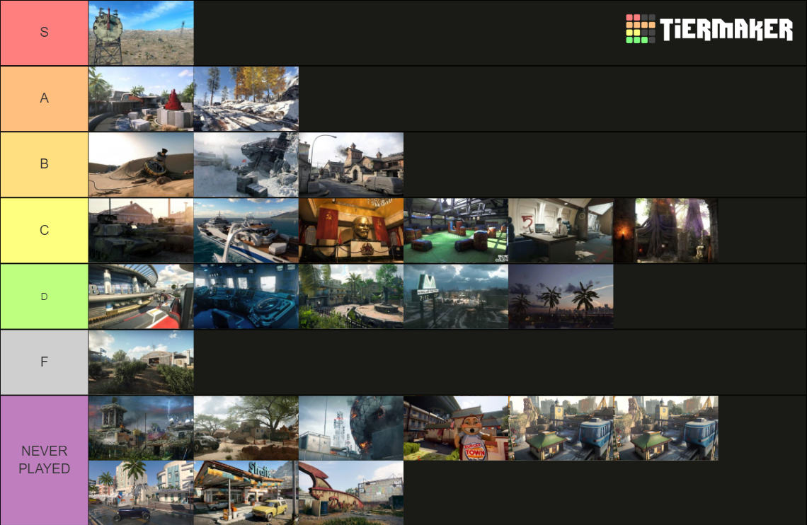 All Call Of Duty Black Ops Cold War maps (Season 6) Tier List ...