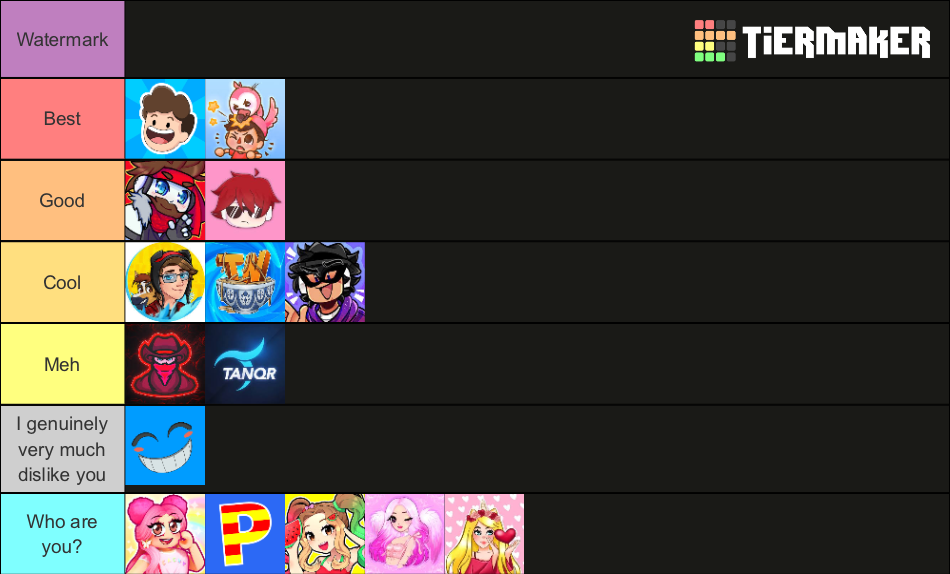 Rb battles s3 ytbers Tier List (Community Rankings) - TierMaker