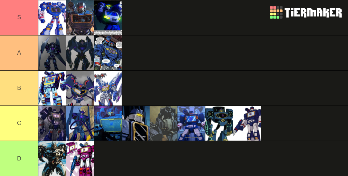 Soundwave designs Tier List (Community Rankings) - TierMaker