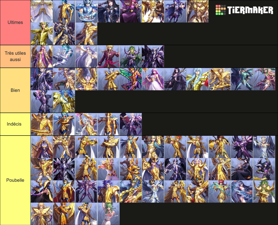 Ma tier-list SSA Tier List (Community Rankings) - TierMaker