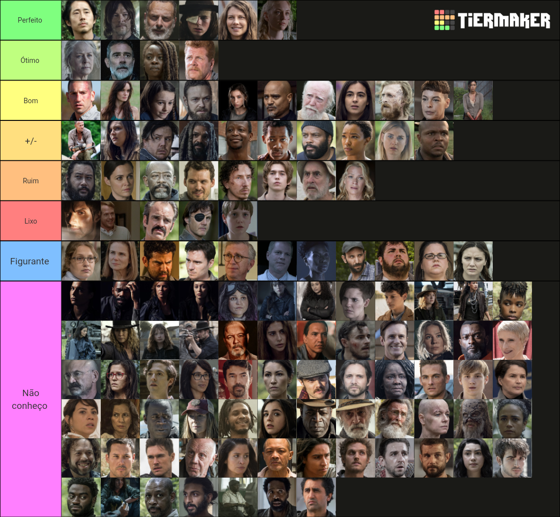 TV's The Walking Dead Universe Characters Tier List (Community Rankings ...