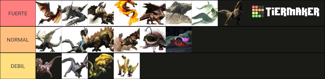 Monstruos de Monster Hunter Tri Tier List (Community Rankings) - TierMaker