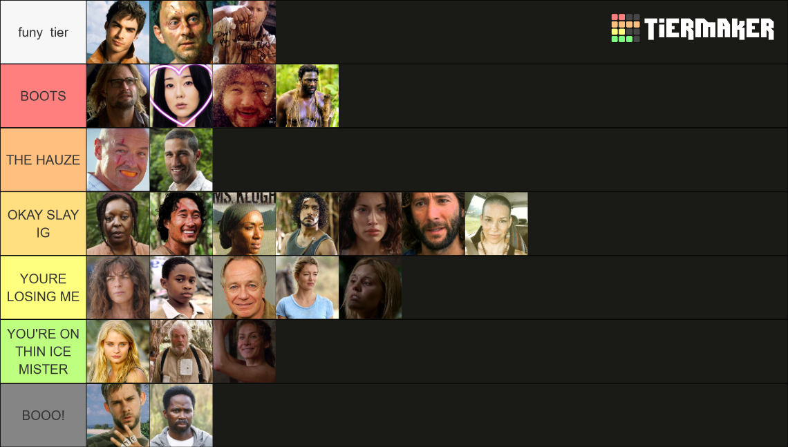 Lost Characters Tier List (Community Rankings) - TierMaker