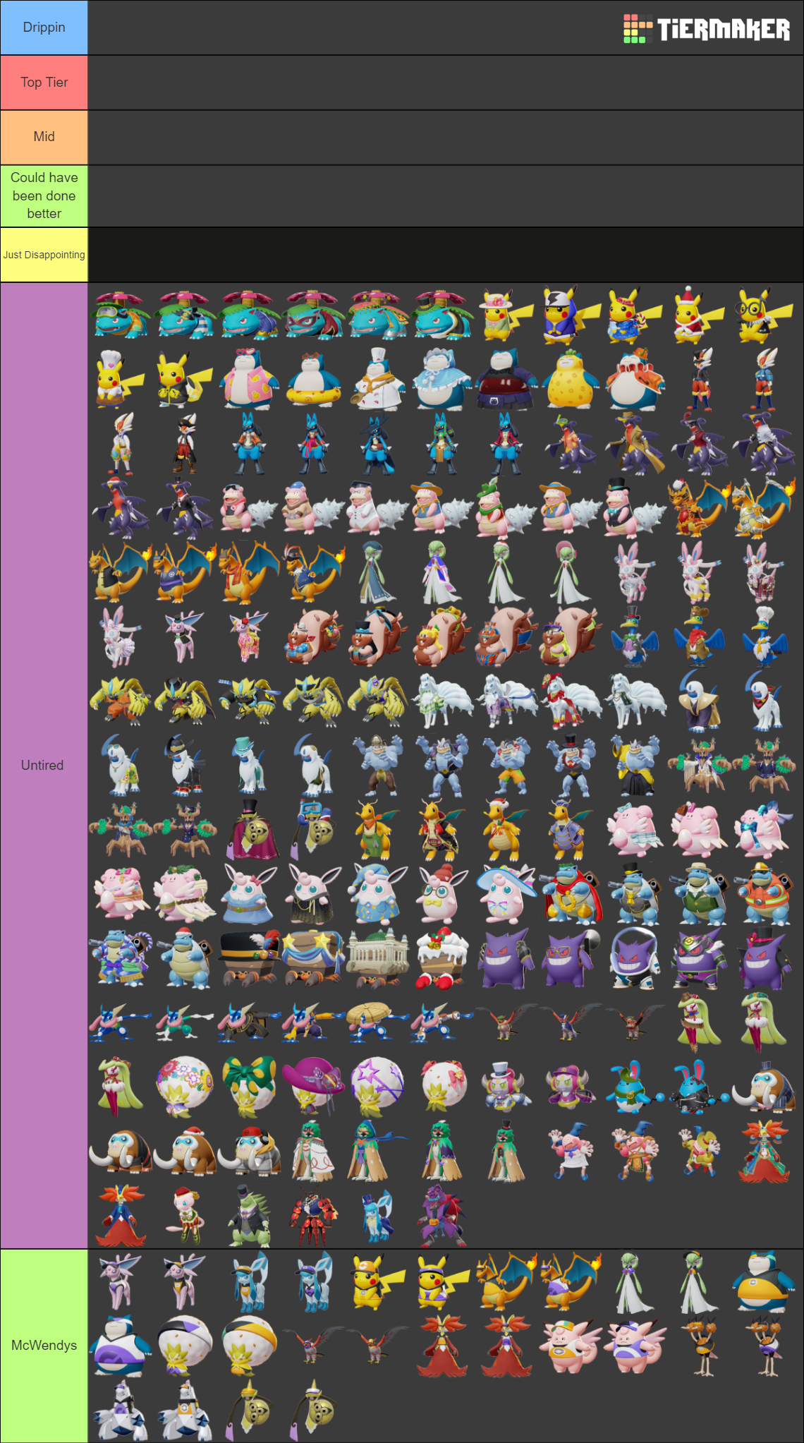 Pokemon UNITE All Holowear Tier List (Community Rankings) - TierMaker