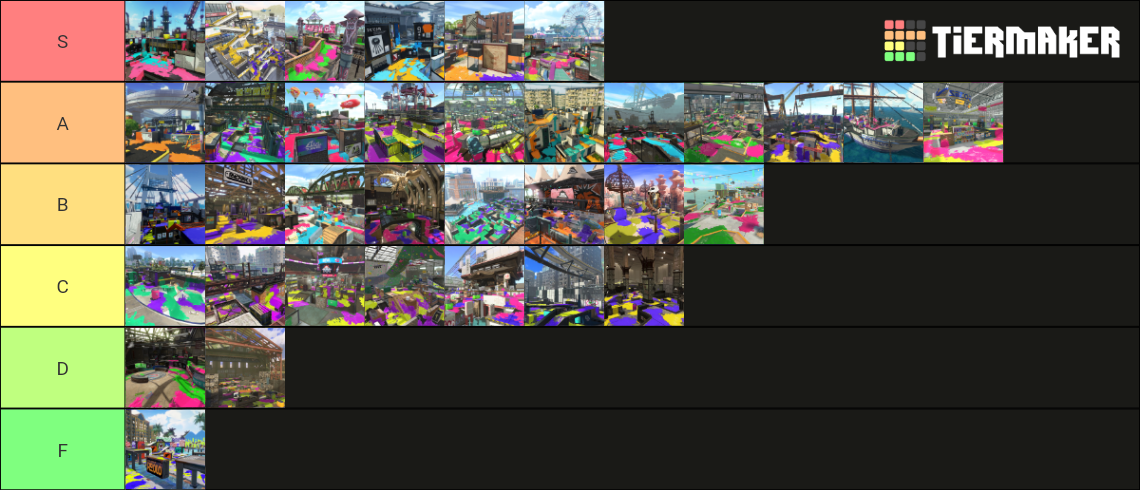 Splatoon Stages Tier List (Community Rankings) - TierMaker