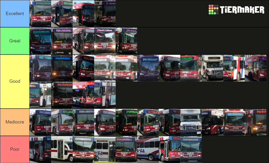 PVTA Routes Tier List (Community Rankings) - TierMaker