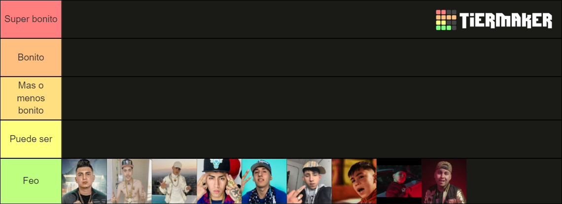 Flaite mas bonito de chile Tier List (Community Rankings) - TierMaker