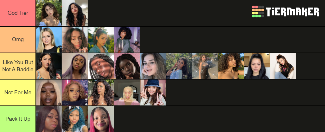 TikTok Baddies Tier List (Community Rankings) - TierMaker