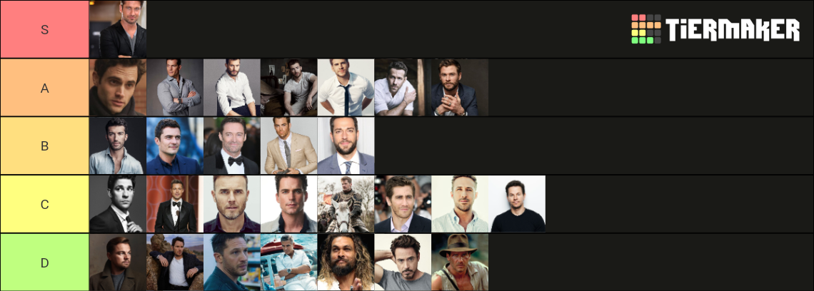 Male Celebrities Tier List (Community Rankings) - TierMaker