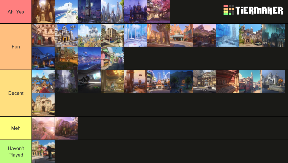 All Overwatch Maps (Including 2CP, Arcade and Overwatch 2) Tier List ...