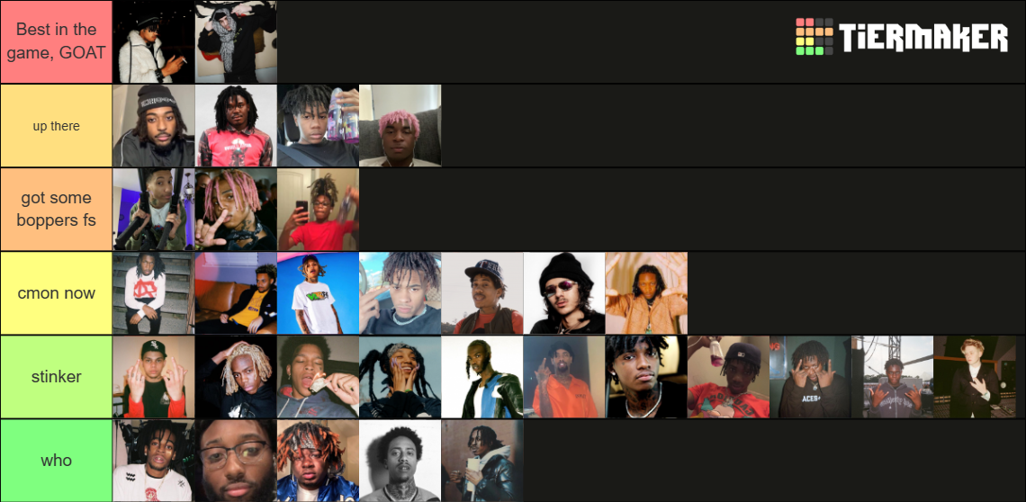 Underground rappers Tier List (Community Rankings) - TierMaker
