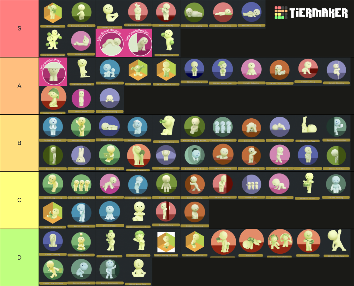 Smiski 2022 Tier List (Community Rankings) - TierMaker