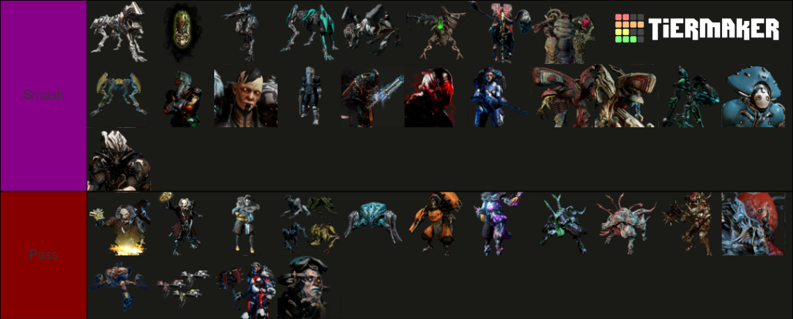 Warframe Bosses Tier List (Community Rankings) - TierMaker