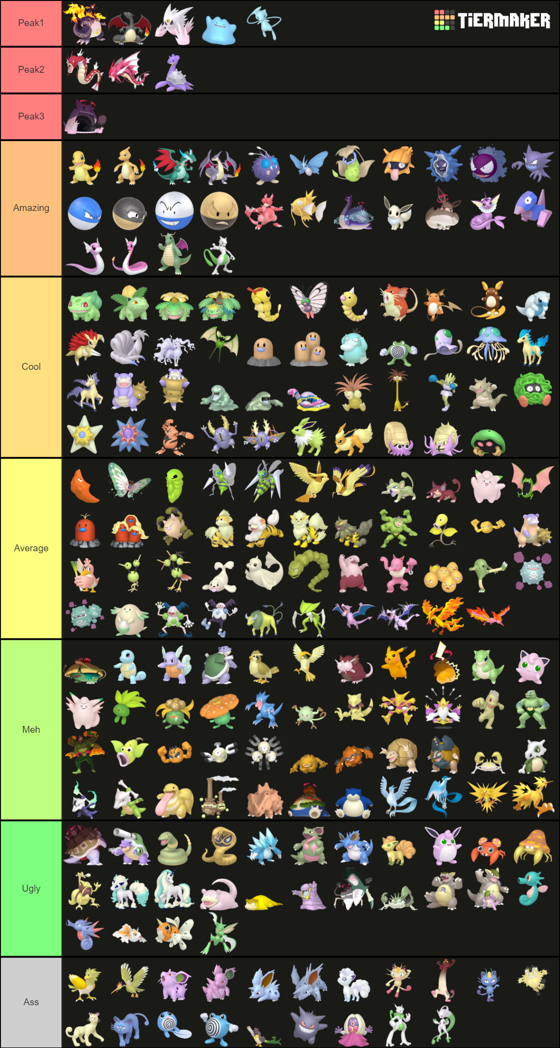All Shiny Pokemon gen 1-8 Tier List (Community Rankings) - TierMaker