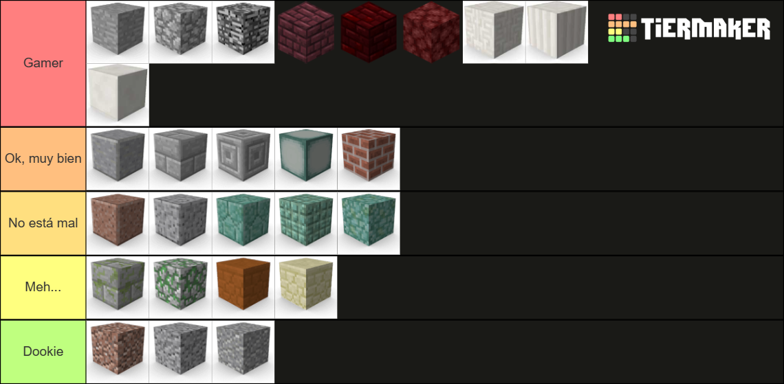 Minecraft Stone Tier List (Community Rankings) - TierMaker