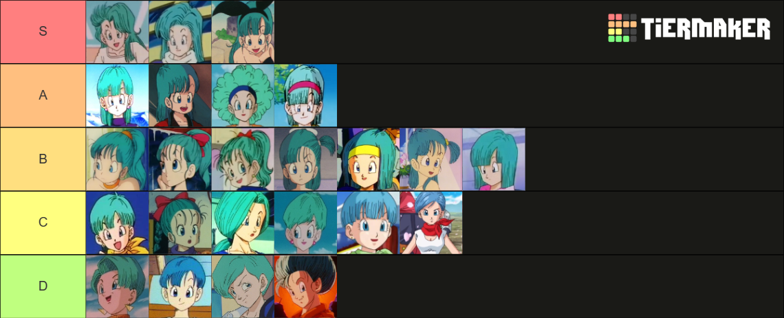 Bulma hair styles Tier List (Community Rankings) - TierMaker