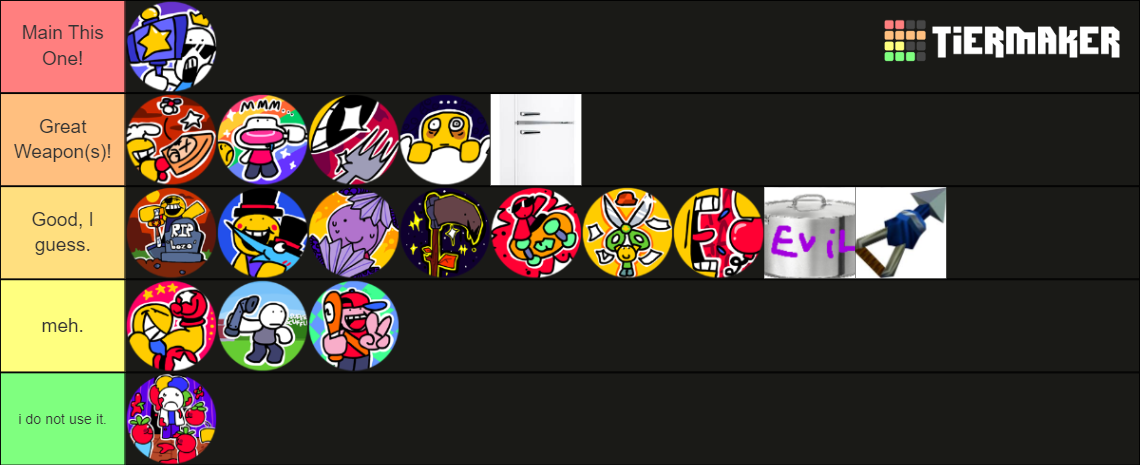 Super Scuffle Weapon List (prevamp) Tier List (Community Rankings ...