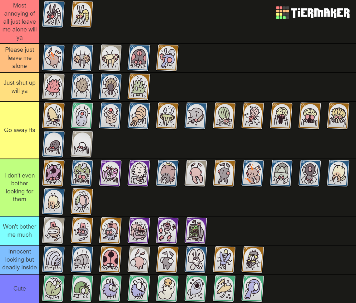 Grounded PEEPable Creatures Tier List (Community Rankings) - TierMaker