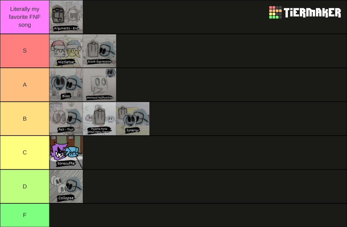 FNF - Paper Jam Panic (V0.5.5 to V0.5.6 Krysmas Update) Tier List ...