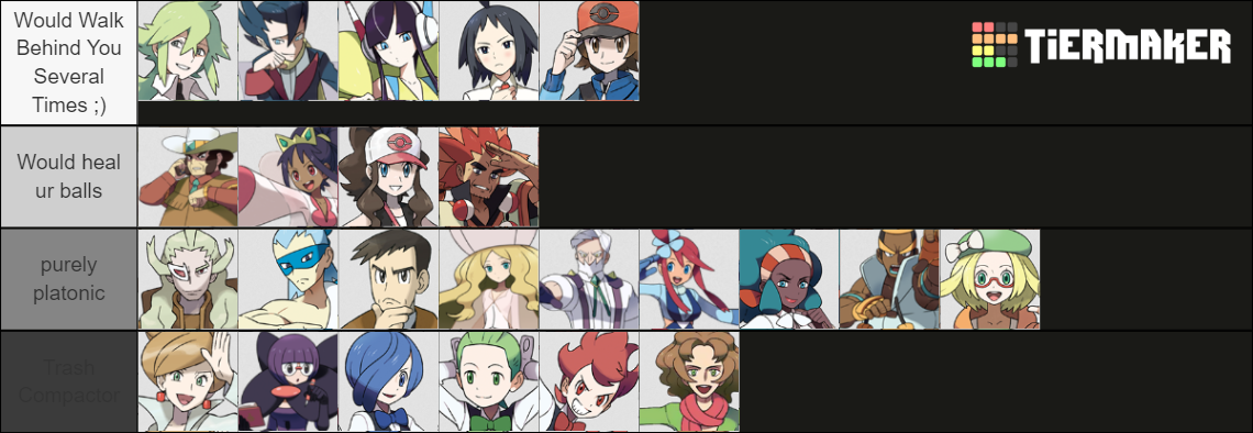 Favorite Pokemon NPCs Tier List (Community Rankings) - TierMaker