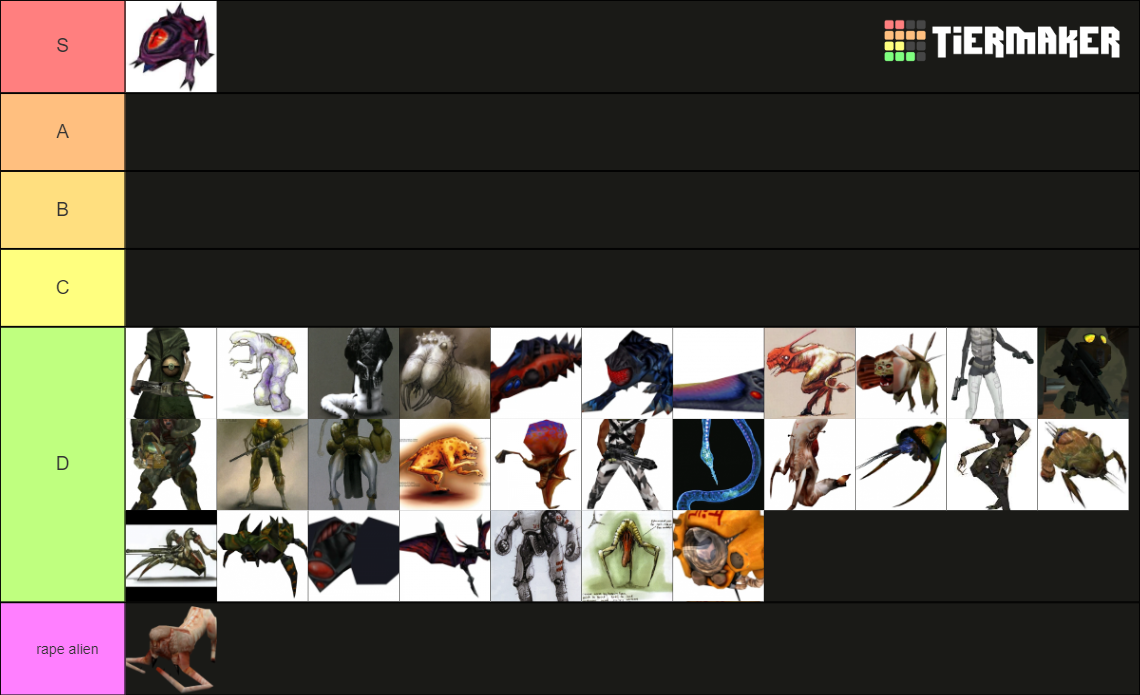 half life cut enemies Tier List (Community Rankings) - TierMaker