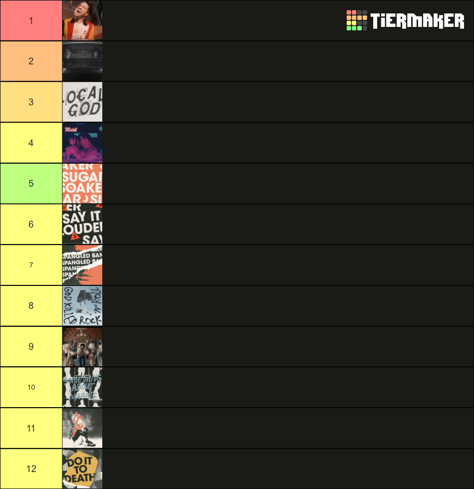 Viva Las Vengeance Song Tier List (Community Rankings) - TierMaker